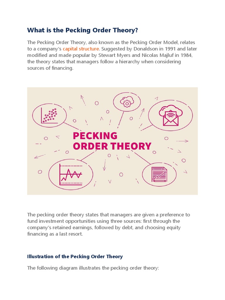 What Is The Pecking Order Theory-2 | PDF | Capital Structure | Stocks