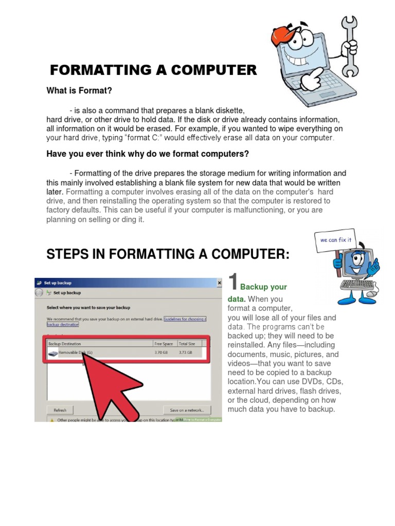 Formatting A Computer | PDF | Booting | Bios