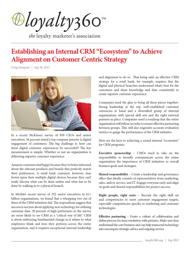 Building a Successful CRM Ecosystem | PDF | Customer Experience | Goal