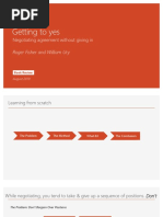 Getting To YES | PDF | Negotiation | Business