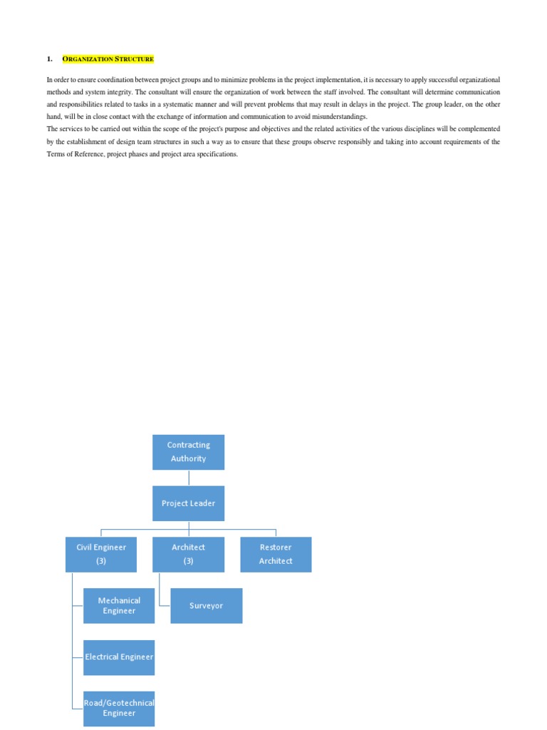 Organization Structure | PDF | Engineering | Civil Engineering