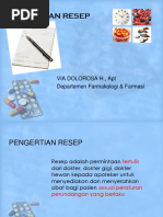 Panduan Penulisan Resep Obat yang Benar | PDF | Memasak, Makanan, & Anggur