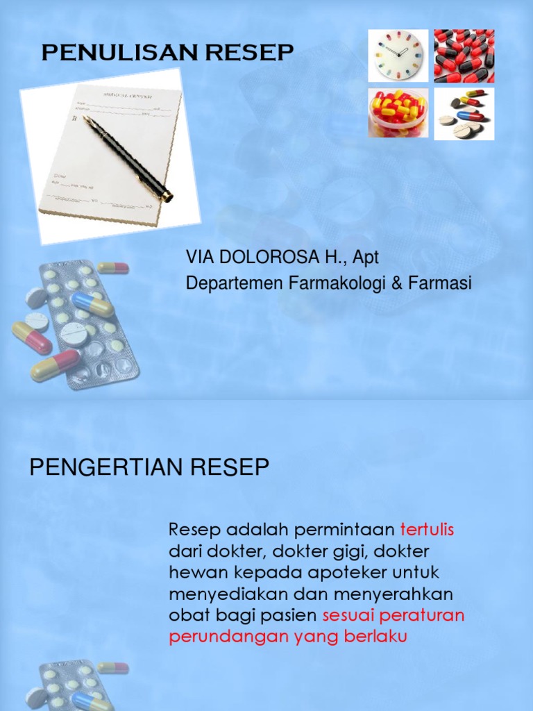 Penulisan Resep PP | PDF