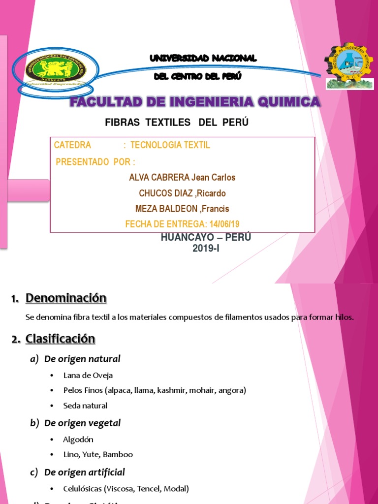 Fibras Textiles Peru | PDF | Seda artificial | Fibras