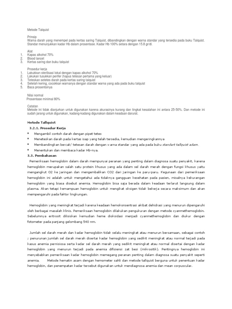 Metode Talquist | PDF | Pengembangan Diri | Kesehatan Holistik