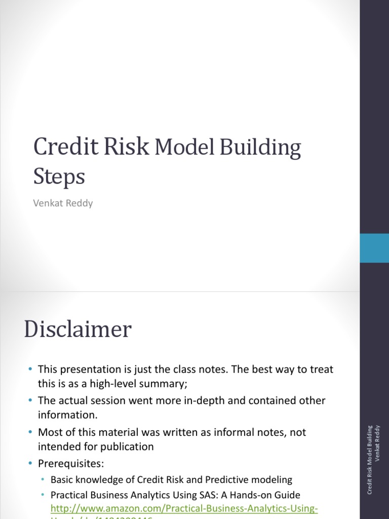 Credit Risk Modeling Steps | PDF | Credit Card | Market Segmentation