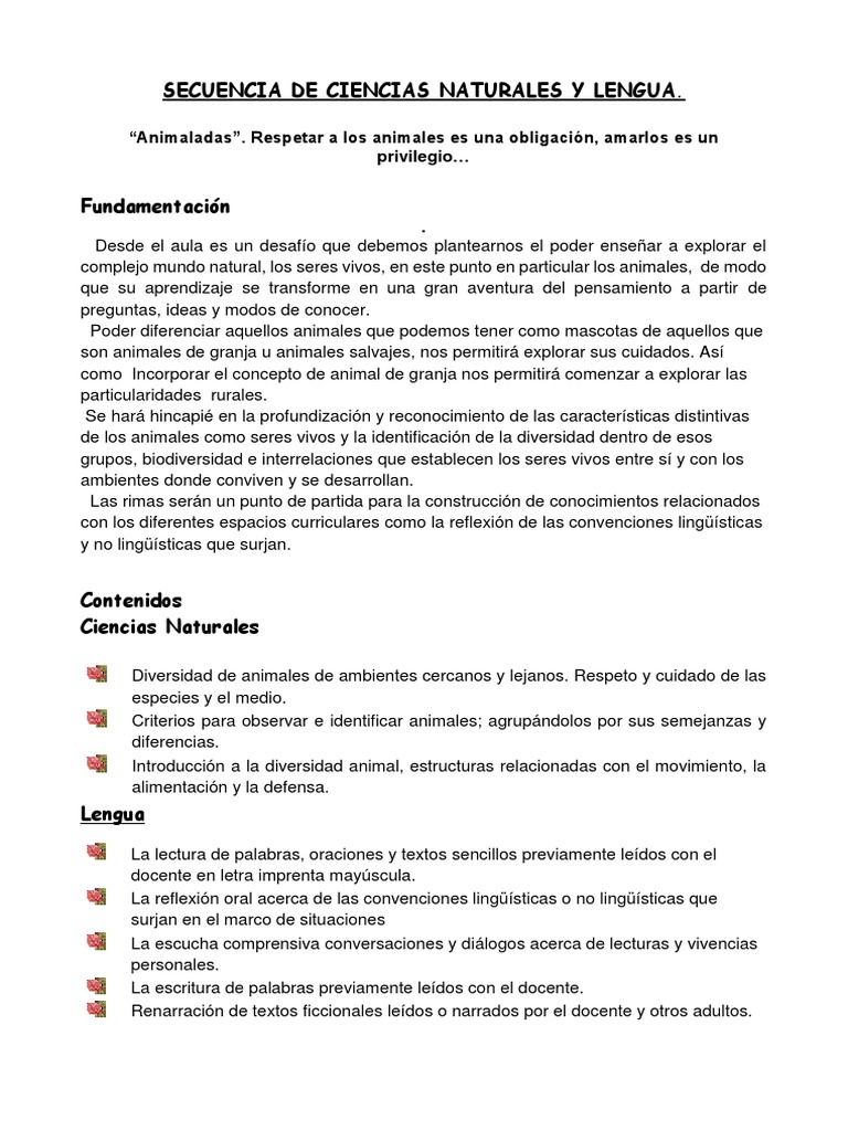 Secuencia 1 Ciencias Naturales | PDF | Mascota | Domesticación