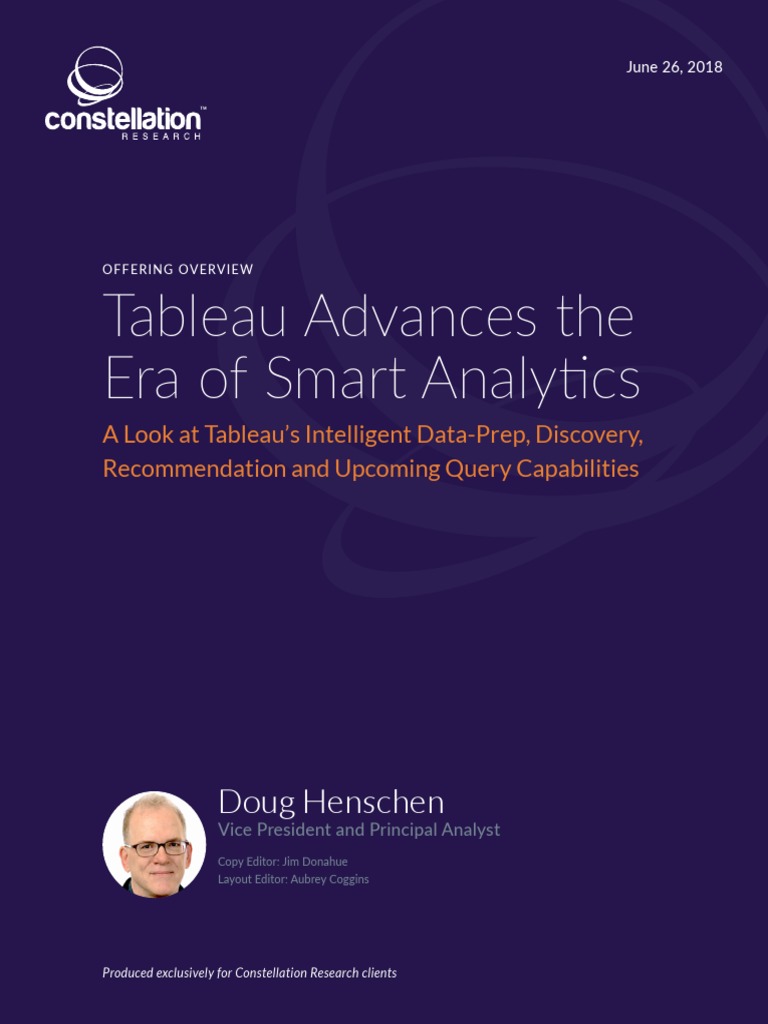 Smart Analytics Constellation Research Report 2018 | PDF | Data ...