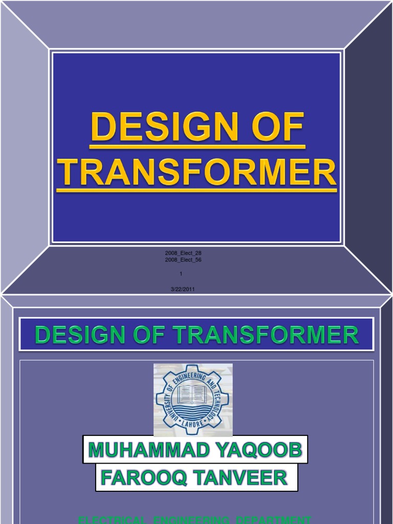 Design of Transformer | PDF | Heat Transfer | Transformer