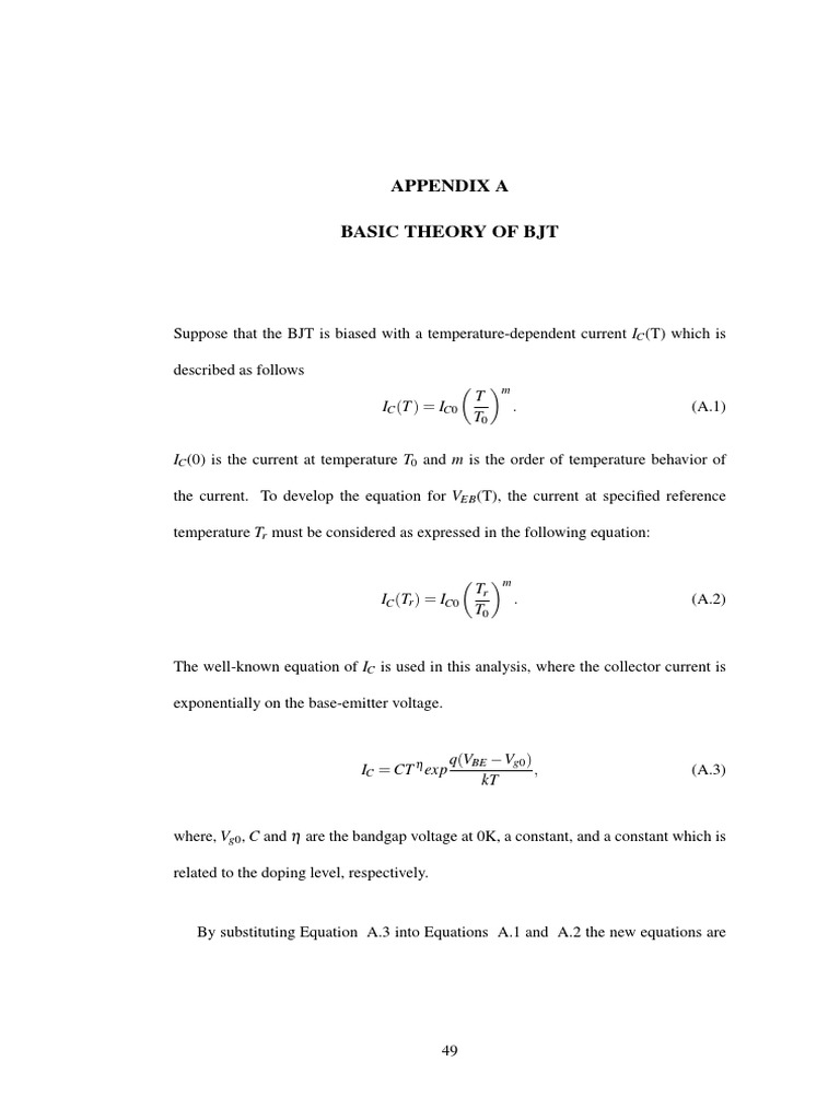Basic Theory BJT | PDF | Bipolar Junction Transistor | Exponential Function