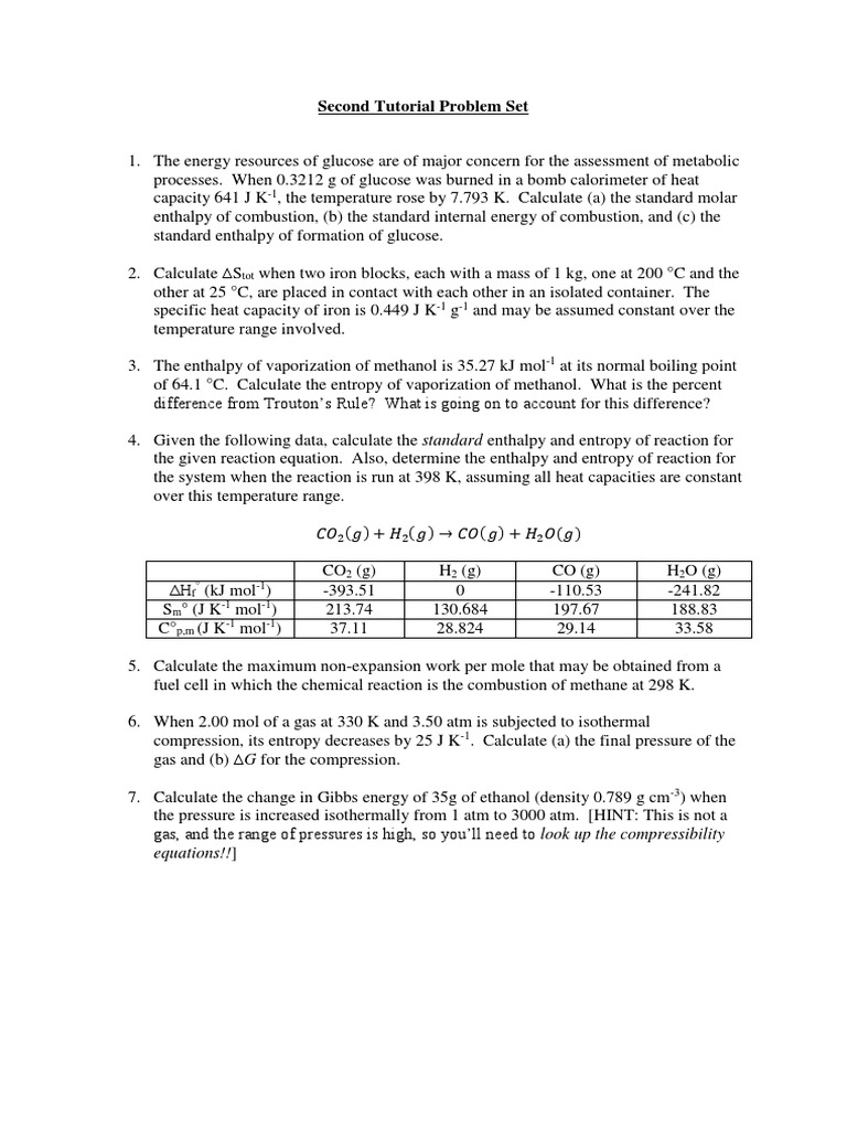 2014 Tutorial Problems Week 2 | PDF | Teaching Methods & Materials ...