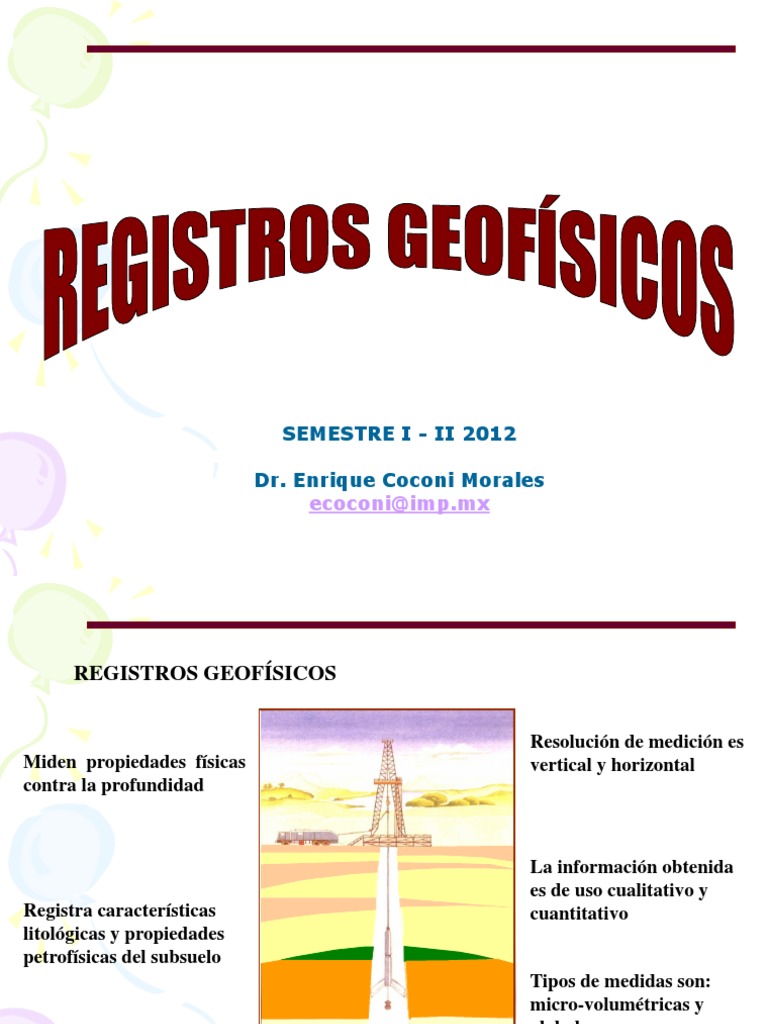 Registro Geofisicos Concepto, Caracteristicas... | PDF | Olas | Agua