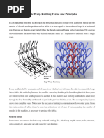 Knitted Loop Structure and Notations | PDF | Knitting | Textiles
