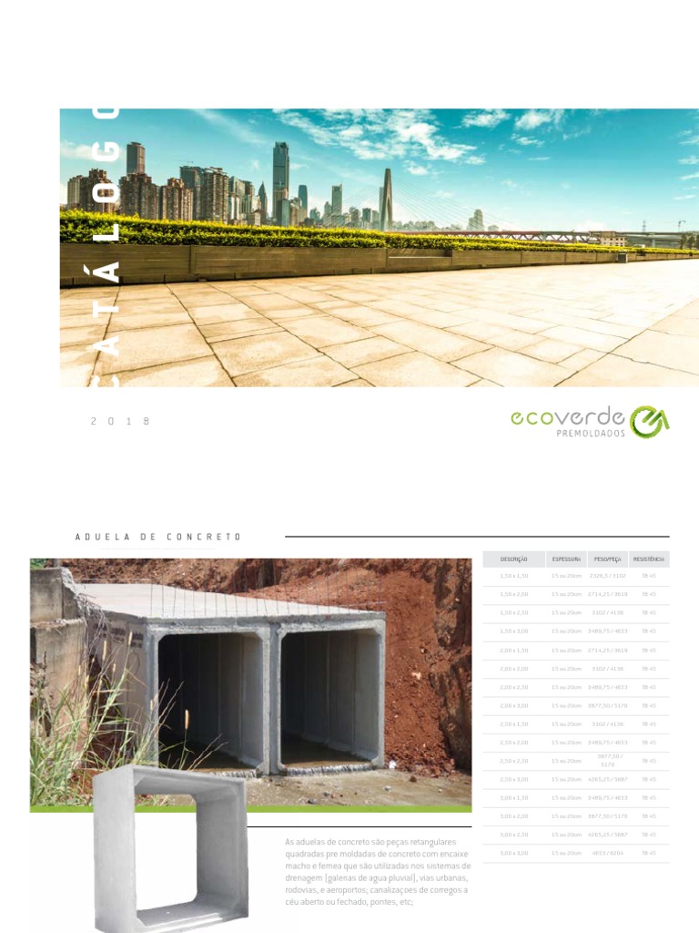 Anel de Concreto-Catalogo Eco Verde | PDF | Agua | Materiales