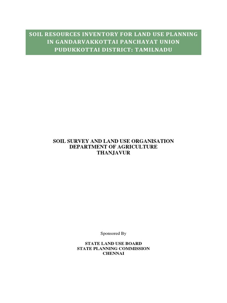 Soil Resources Inventory For Land Use Planning | PDF | Soil | Physical ...