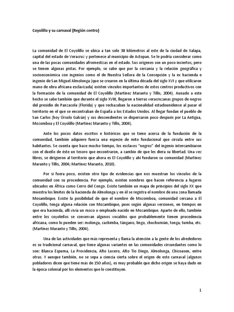 Coyolillo | PDF | Carnaval | Máscara