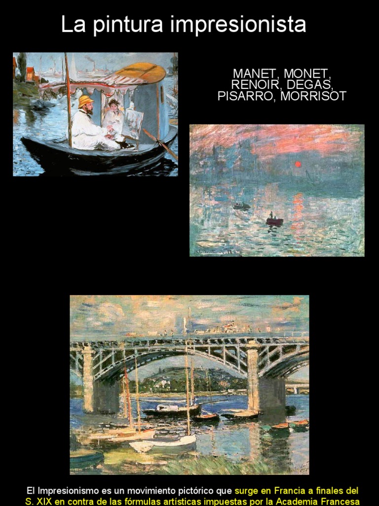 Diferencias entre Monet y Manet | PDF | Impresionismo | Claude Monet