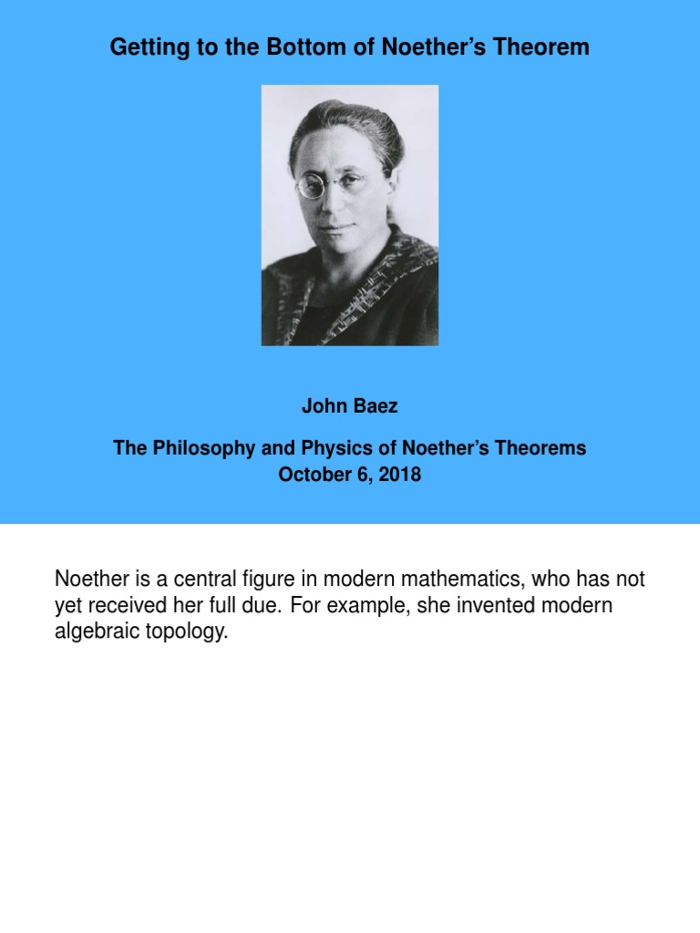 Noether Web | PDF | Noether's Theorem | Abstract Algebra