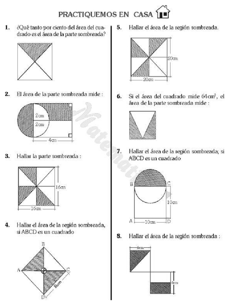 Area de Figuras Combinadas | PDF