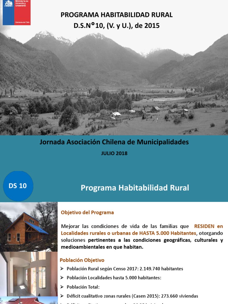 Programa Habitabilidad Rural | PDF | Naturaleza | Business