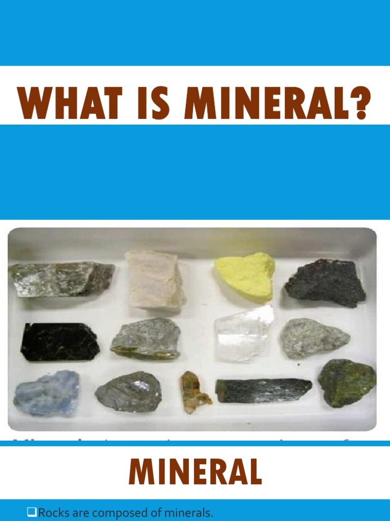 What Is Mineral | PDF | Minerals | Crystal