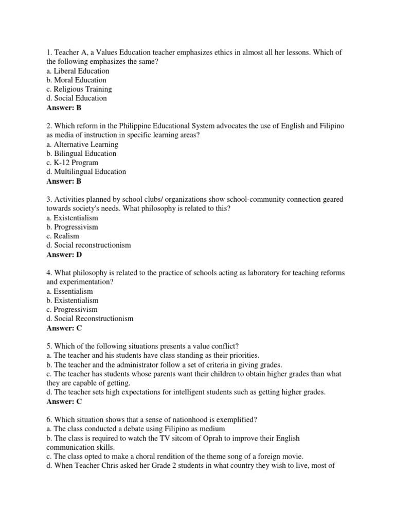 LET Reviewer in Prof Ed Foundation of Ed | PDF | Philosophy Of ...