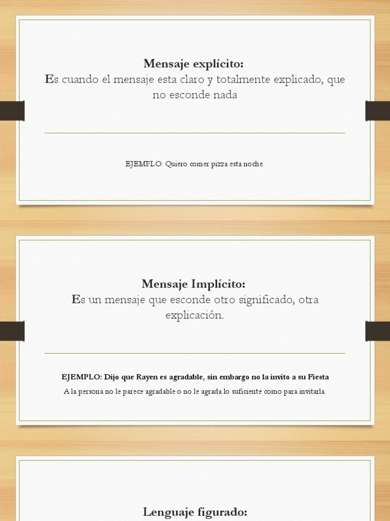 Mensaje Explícito | PDF