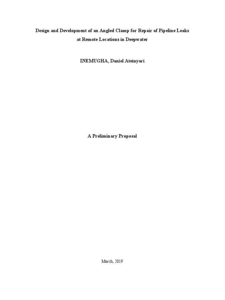 Project Proposal | PDF | Pipe (Fluid Conveyance) | Finite Element Method