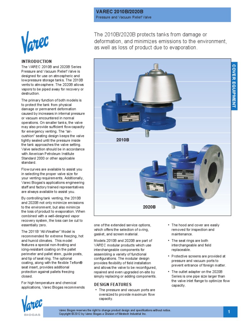 The 2010B/2020B Protects Tanks From Damage or Deformation, and ...