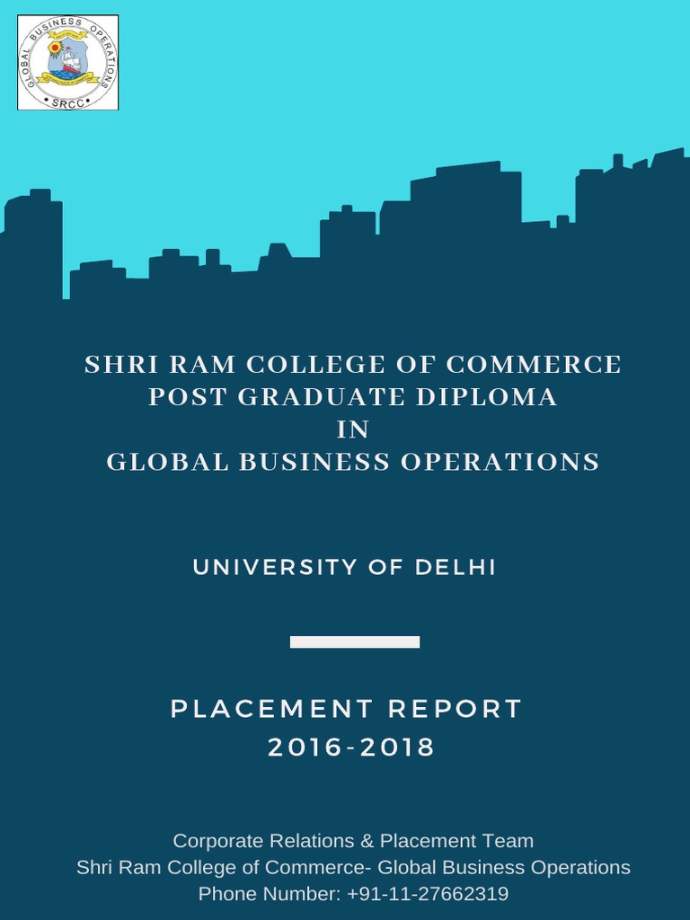 Shri Ram College of Commerce Post Graduate Diploma IN Global Business ...