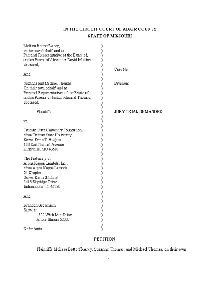 Lawsuit Against Brandon Grossheim | PDF | Damages | Misrepresentation