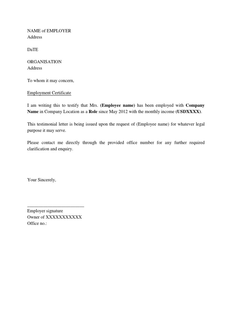 Declaration of Job Status | PDF