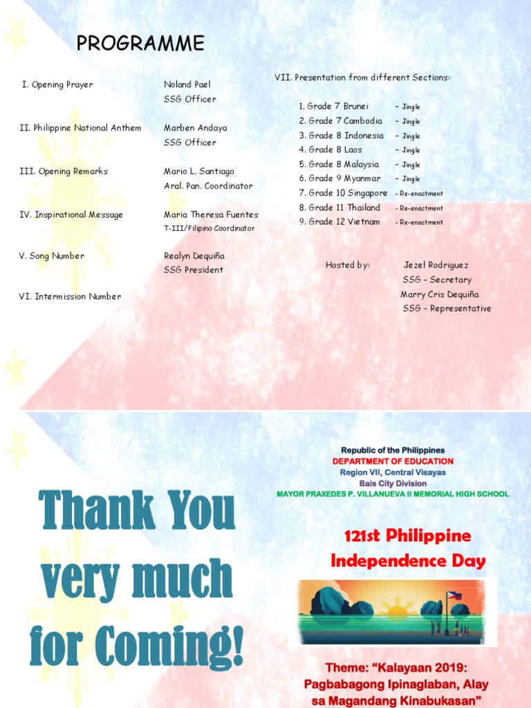 Programme: T-III/Filipino Coordinator | PDF | Philippines