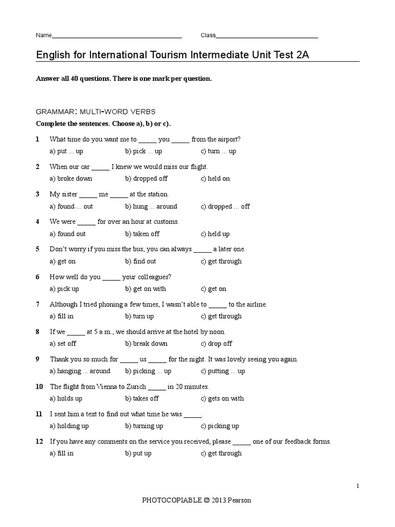 Unit 2A Test | PDF | Business
