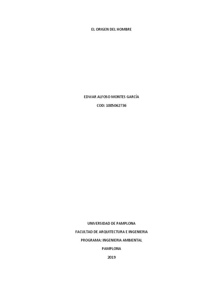 El Origen Del Hombre Normas Apa | PDF | Especies | Homo Sapiens El Origen Del Hombre Normas Apa | PDF | Especies | Homo Sapiens