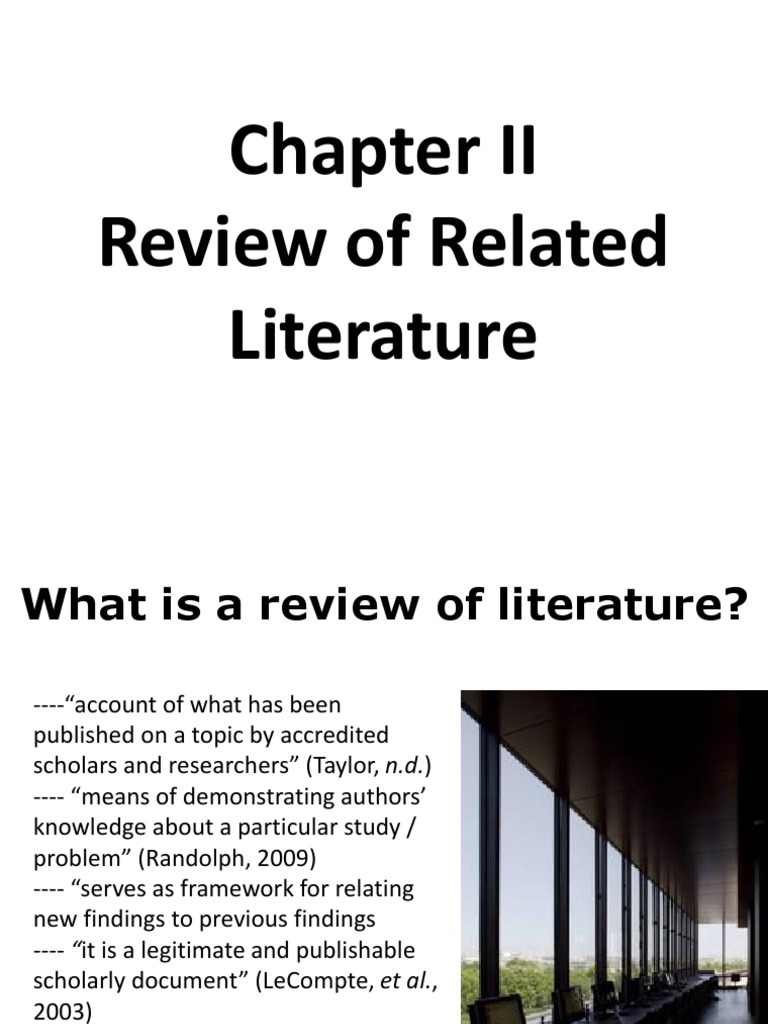 Chapter II RRL | Download Free PDF | Institution | Primary Sources