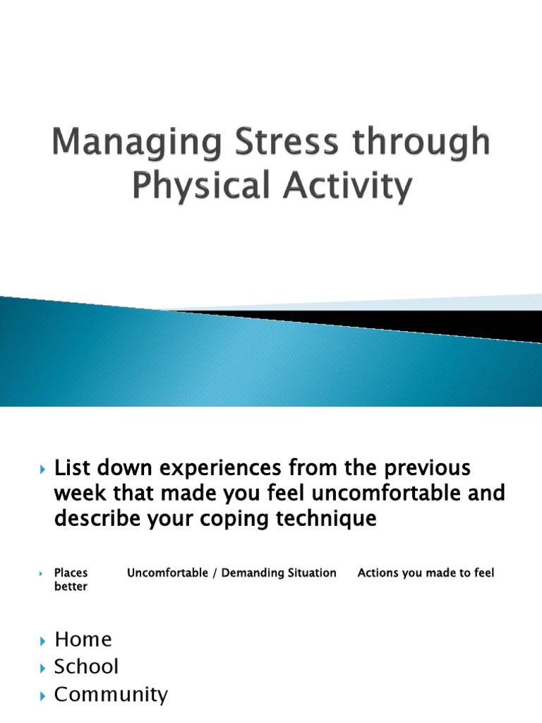 Managing Stress Through Physical Activity: A Guide to Reducing ...