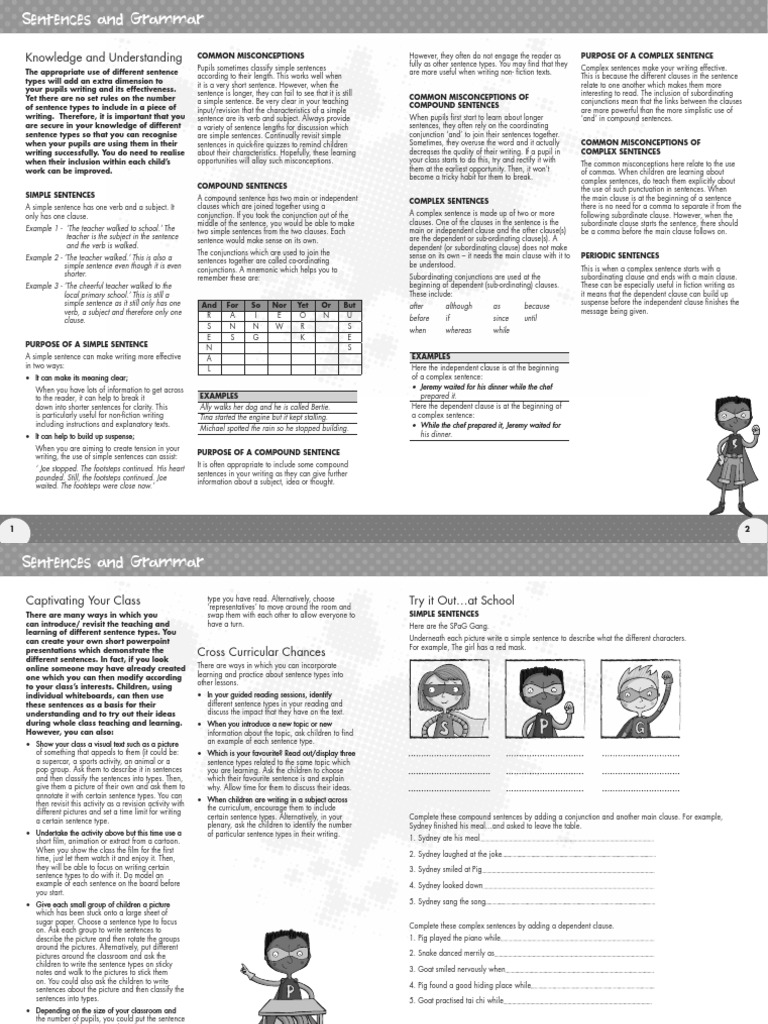 Knowledge and Understanding | PDF | Sentence (Linguistics) | Language Mechanics