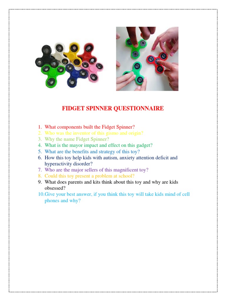 Fidget Spinner Questionnaire | PDF