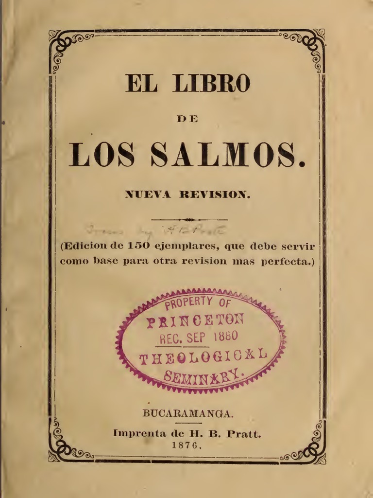 El Libro de Los Salmos H B Pratt PDF | PDF | Salmos | Tetragrammaton