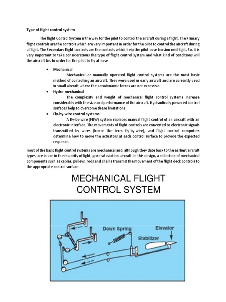 Primary Flight Controls | PDF | Aircraft Flight Control System | Flight ...