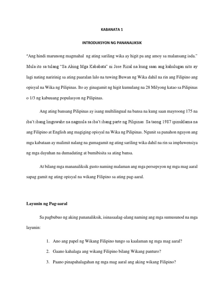 Filipino Research | PDF