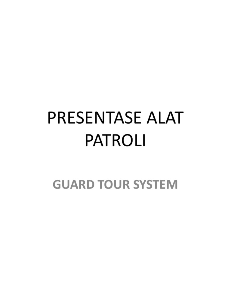 Sistem Patroli Amano dan GTP | PDF | Bisnis | Komputer