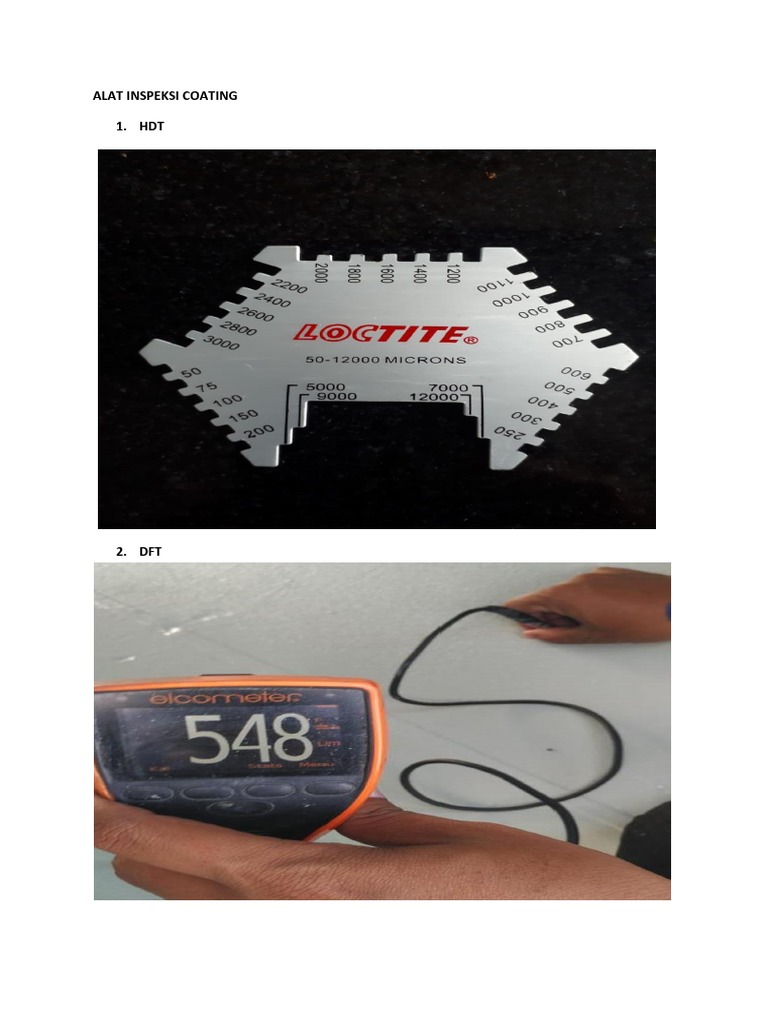 Alat Inspeksi Coating 1. HDT | PDF