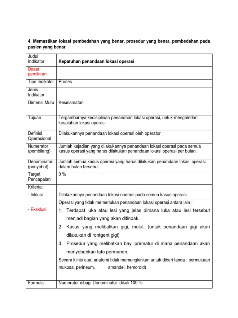 Profil Indikator SKP 4 | PDF