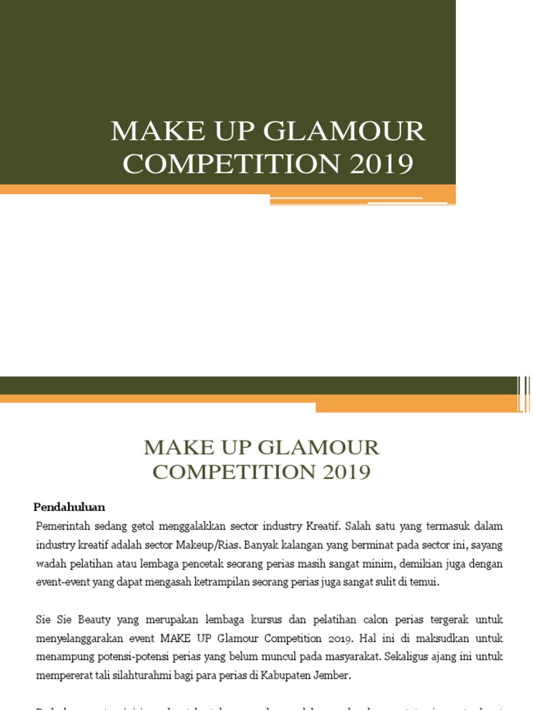 Contoh Proposal Make Up | PDF