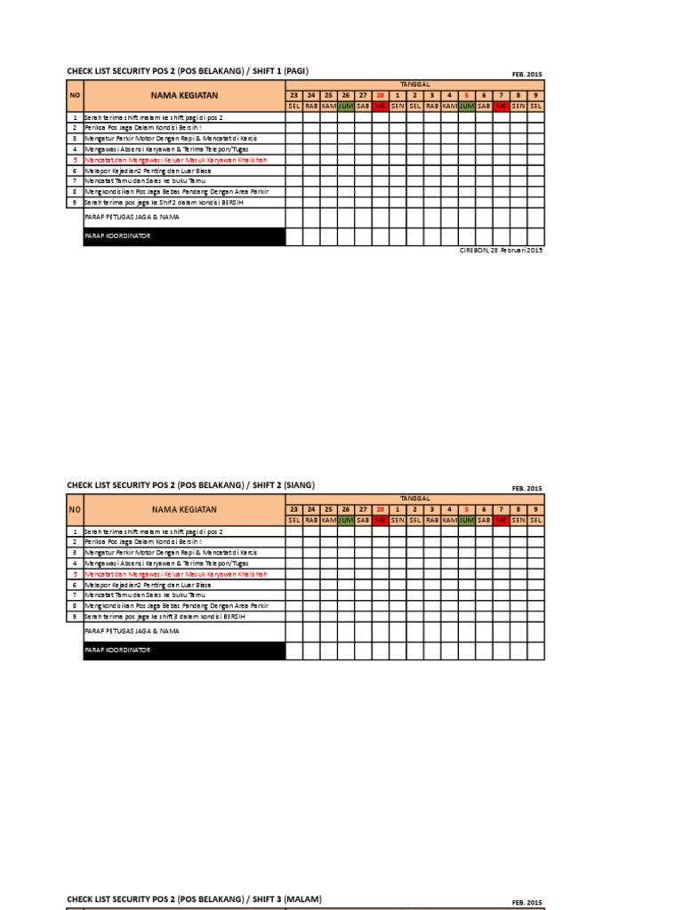 Checklist Security | PDF