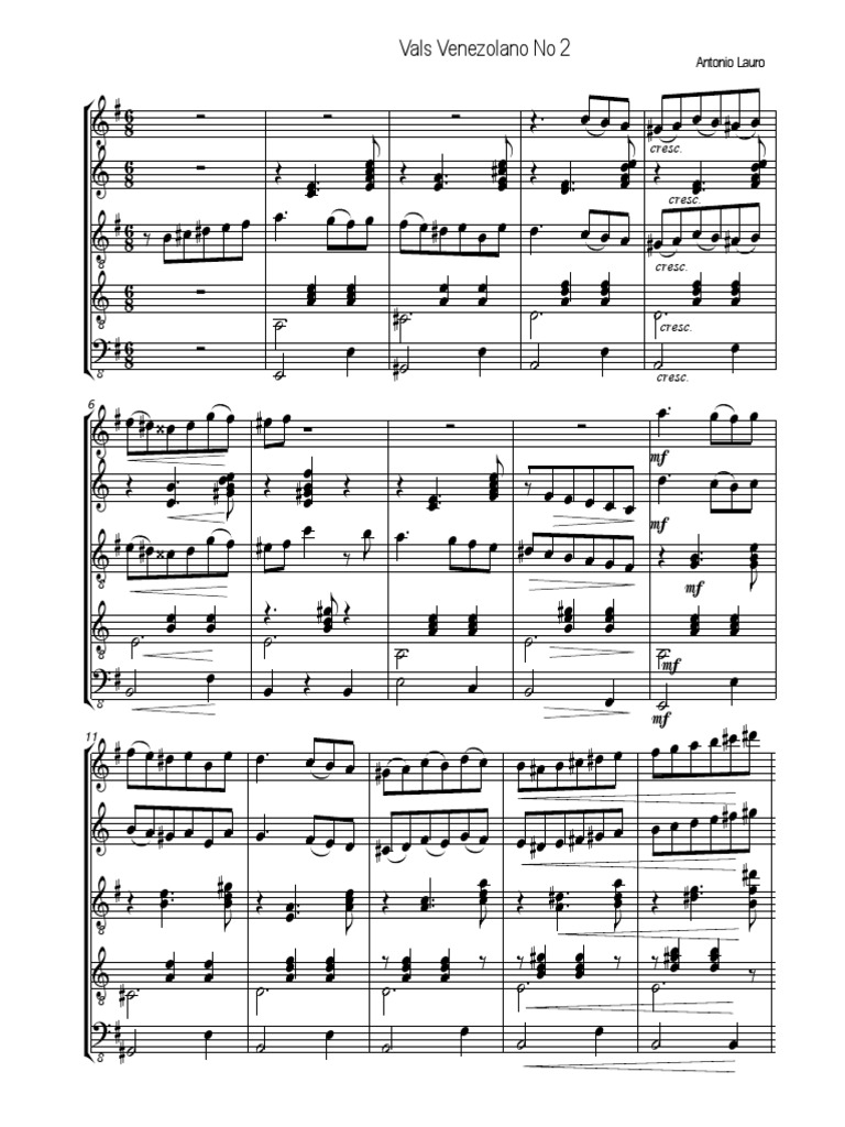 Vals Venezolano No 2 Sheet Music | PDF