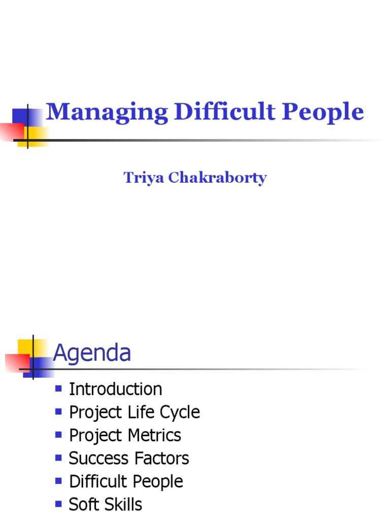 Managing Difficult People | PDF