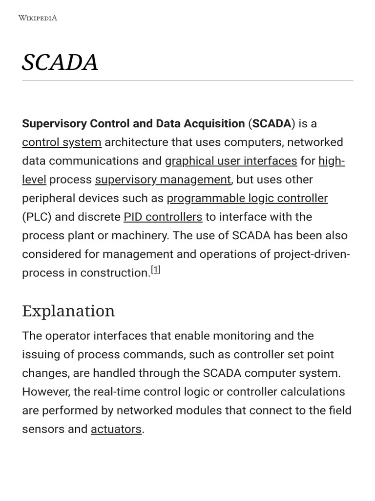 SCADA Systems Explained | PDF | Scada | Programmable Logic Controller